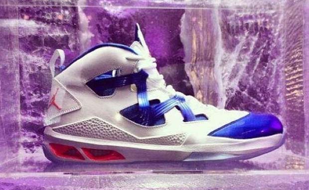 Jordan Melo Shoes 10 Year Anniversary Display